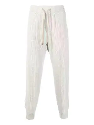 Brunello Cucinelli Cashmere Track Pants - Grey