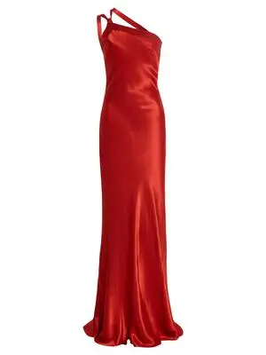 Arcina Ori Monique Open-Back Gown Red