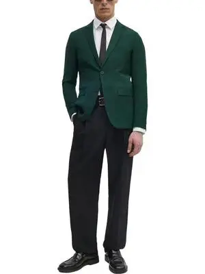 Sisley Single-breasted Blazer - Green