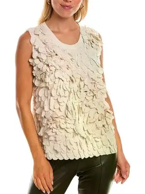 BRUNELLO CUCINELLI Petal Effect Sleeveless Top