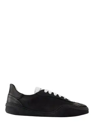 Acne Studios Leather Lace-up Sneakers - Black