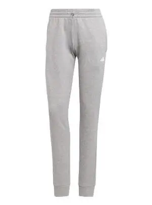 Adidas Aeroready Game And Go Regular Tapered Fleece Pant - Medium Grey Heather/white
