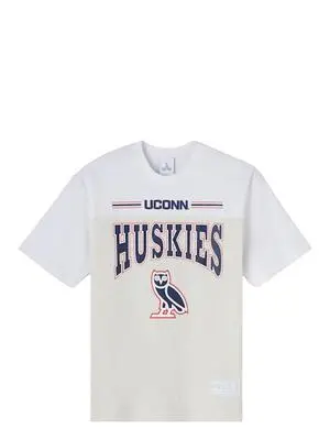 OVO X Ncaa Uconn Huskies Paneled T-shirt - Ash Heather Grey