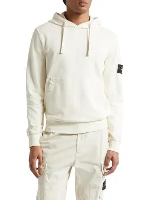 Stone Island Cotton Hoodie - Ivory