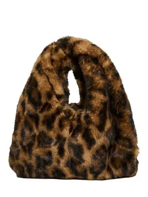 A.L.C. Simone Leopard Print Faux Fur Bag - Brown Multi
