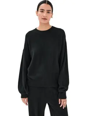 Le Kasha Cashmere Modena Brushed Sweater - Black