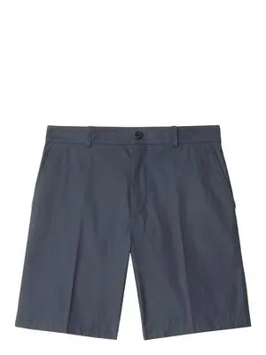 Burberry Cotton Chino Shorts Grey
