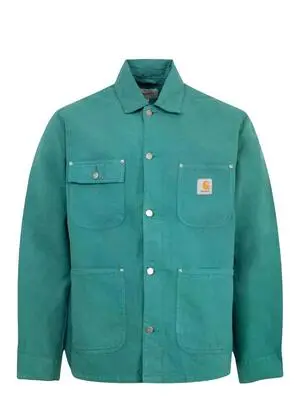 Carhartt Work In Progress Button-fastening Patch-pocket Shirt Jacket - Blue