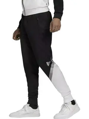 Adidas Panelled Joggers - Black