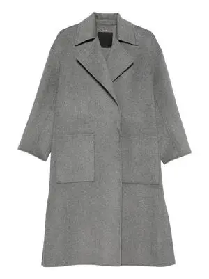 Liu Jo Notched Lapel Belted Coat - Grey