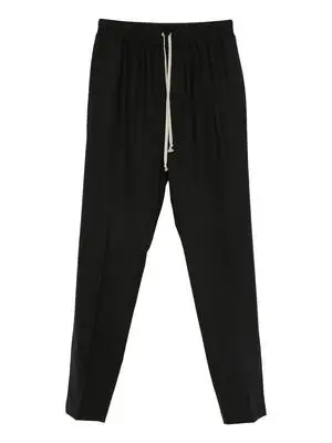 Rick Owens Trousers With Drawstring Fastening - Black