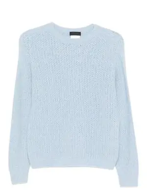 Liu Jo Crew Neck Knit Sweater - Blue