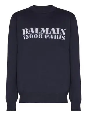 Balmain Knitted Sweater - Blue