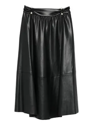Liu Jo A-line Skirt With Button Detailing - Black