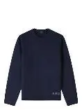 A.p.c. Embroidered Crew Neck Sweater - Blue