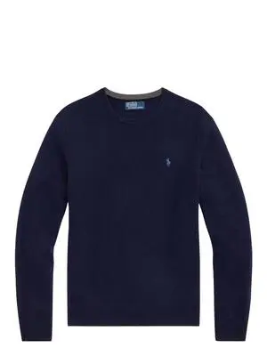 Ralph Lauren Merino Wool Crew Neck Sweater - Hunter Navy