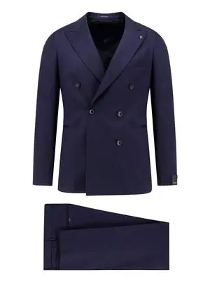 Tagliatore Saglia Virgin Wool Doublebreasted Suit - Blue