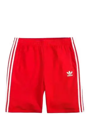 Adidas Three-stripe Trefoil Shorts - Red