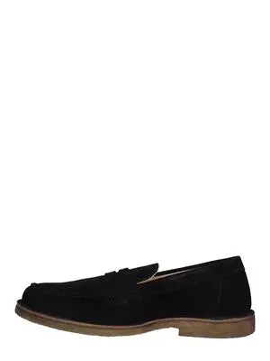 ASTORFLEX Suede Penny-strap Loafers - Black