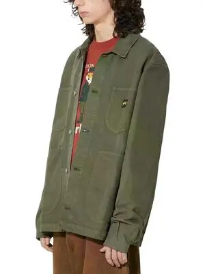 STAN RAY Coverall Double-pocket Button-front Jacket - Green