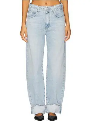 AGOLDE Cuffed Taper Jeans - Blue