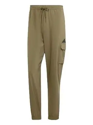 Adidas Essentials Small Logo Cargo Pant - Olive Strata/black