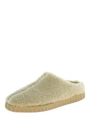 VOILE BLANCHE Gina Faux Shearling Clogs - Beige