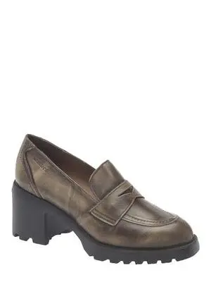WONDERS Loafer Pump With Lug Sole - Asport Taupe