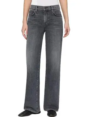 LAFAYETTE 148 NEW YORK Wyckoff Stretch Denim Wide-Leg Jeans