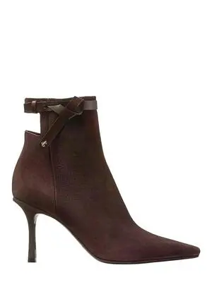JIMMY CHOO 85mm Camie Suede Ankle Boots - Brown