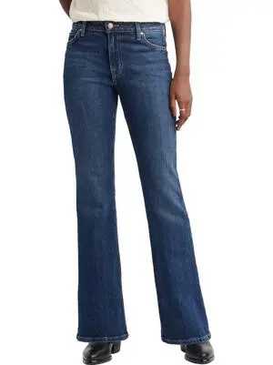 Treasure & Bond Stretch Denim Flare Leg Jeans - Dark Wash