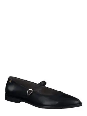 Paul Green Carla Mary Jane Flat - Black Softnappa