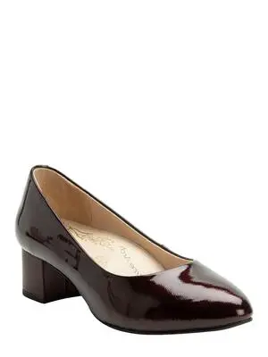 ALEGRIA BY PG LITE Lisah Almond Toe Pump - Jam Patent