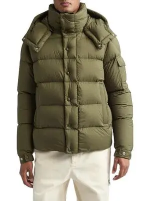 Moncler Maya 70 Hooded Quilted Down Jacket - Green