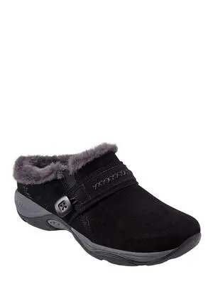 Easy Spirit Elinn Faux Shearling Mule - Black