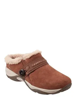 Easy Spirit Elinn Faux Shearling Mule - Medium Brown