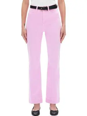 BAYEAS High-waist Bootcut Jeans - Pink Lady