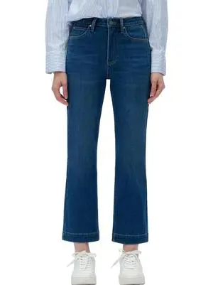 BAYEAS High-waist Straight Leg Jeans - Medium Blue