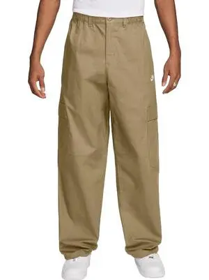Nike Sportswear Club Stretch Cotton Ripstop Cargo Pants - Parachute Beige/white