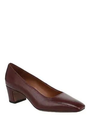 Franco Sarto Salino Square Toe Pump Oxblood Red