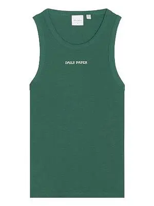 DAILY PAPER Rib Tank Top In Green - Bistro Green