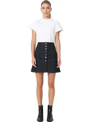 JENDUE Aura Denim T-shirt - Gray