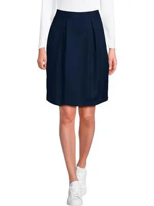 LANDS' END Pleated Skort - Academic Classic Navy