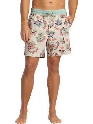 BILLABONG Cotton Blend Swim Shorts - Chili