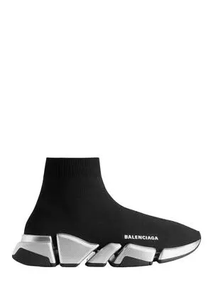 Balenciaga Speed 2.0 Knit Sneakers - Black