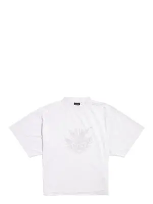 Balenciaga Kittycat Cropped T-shirt - White