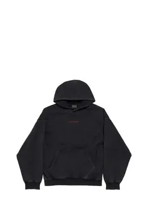 Balenciaga Back Hoodie Medium Fit - Black