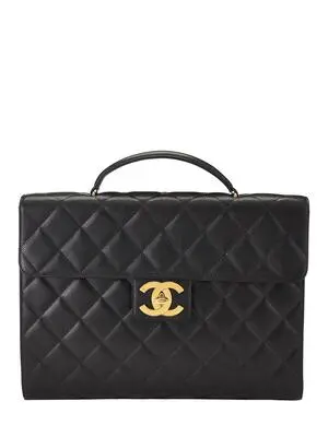 Chanel Caviar Briefcase - Black