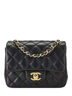 CHANEL Quilted Calfskin Half Flap Mini