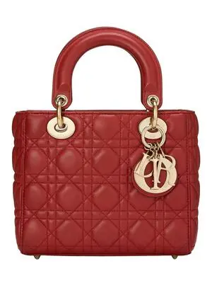 DIOR Christian Dior Cannage Lambskin My ABCDior Lady Dior Small